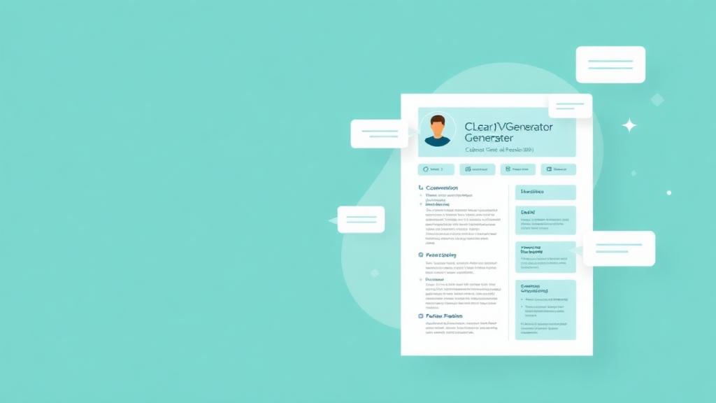 CleanCVGenerator - Create Professional CVs in Minutes